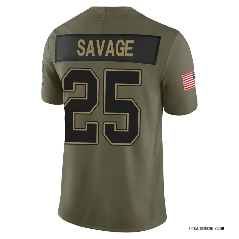 Olive Youth Darnell Savage Buffalo Bills Limited 2025 Salute to Service ...